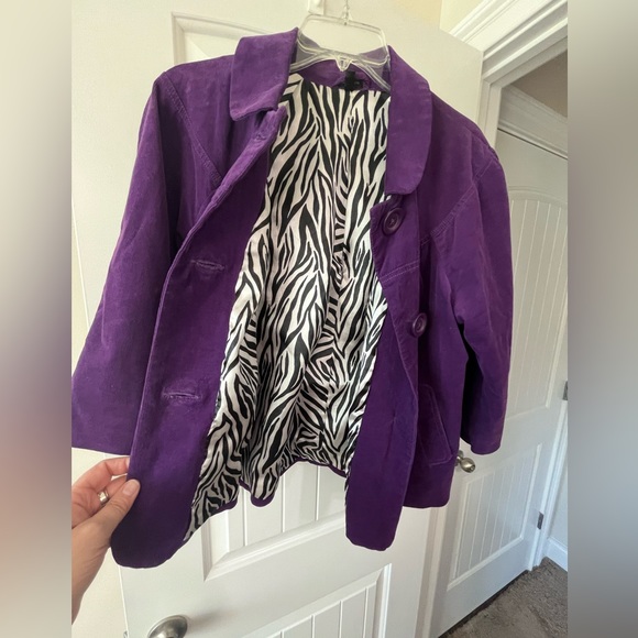 Madison | Jackets & Coats | Purple Caplet Dress Jacket | Poshmark